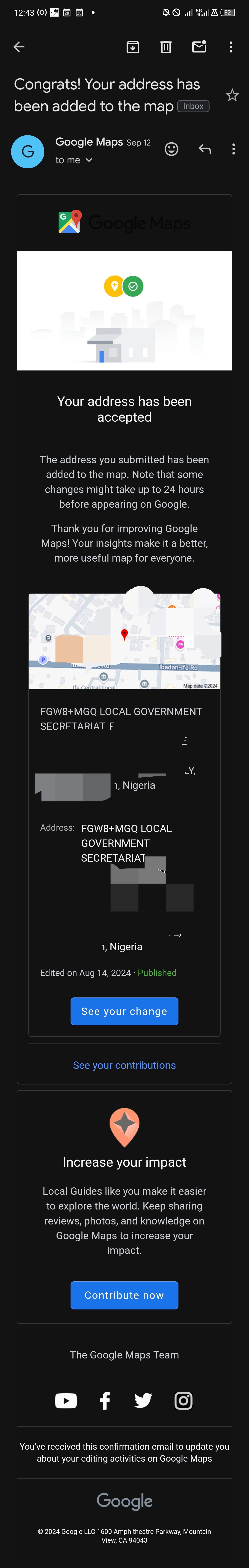 ADDED A HOUSE ADDRESS THE THE GOOGLE MAPS - Google Maps Community