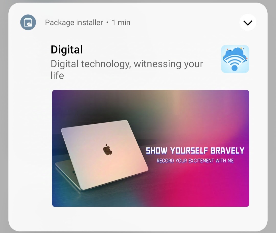 I got a notification of an app called "Package installer". Is it ...