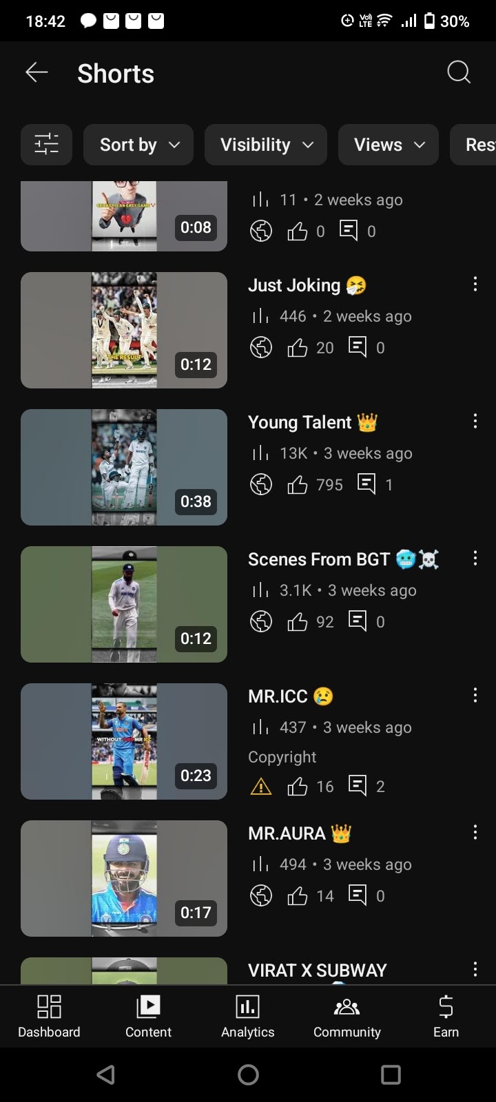 Views Freeze - YouTube Community