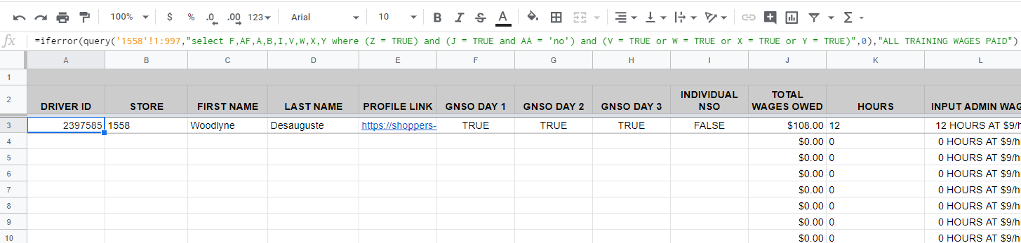 How To Query From Multiple Tabs In A Sheet To A Single Tab Within The