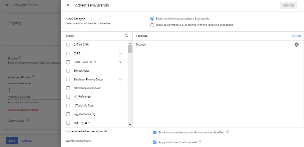 What's with the "A required feature is missing" error? - Google Ad ...