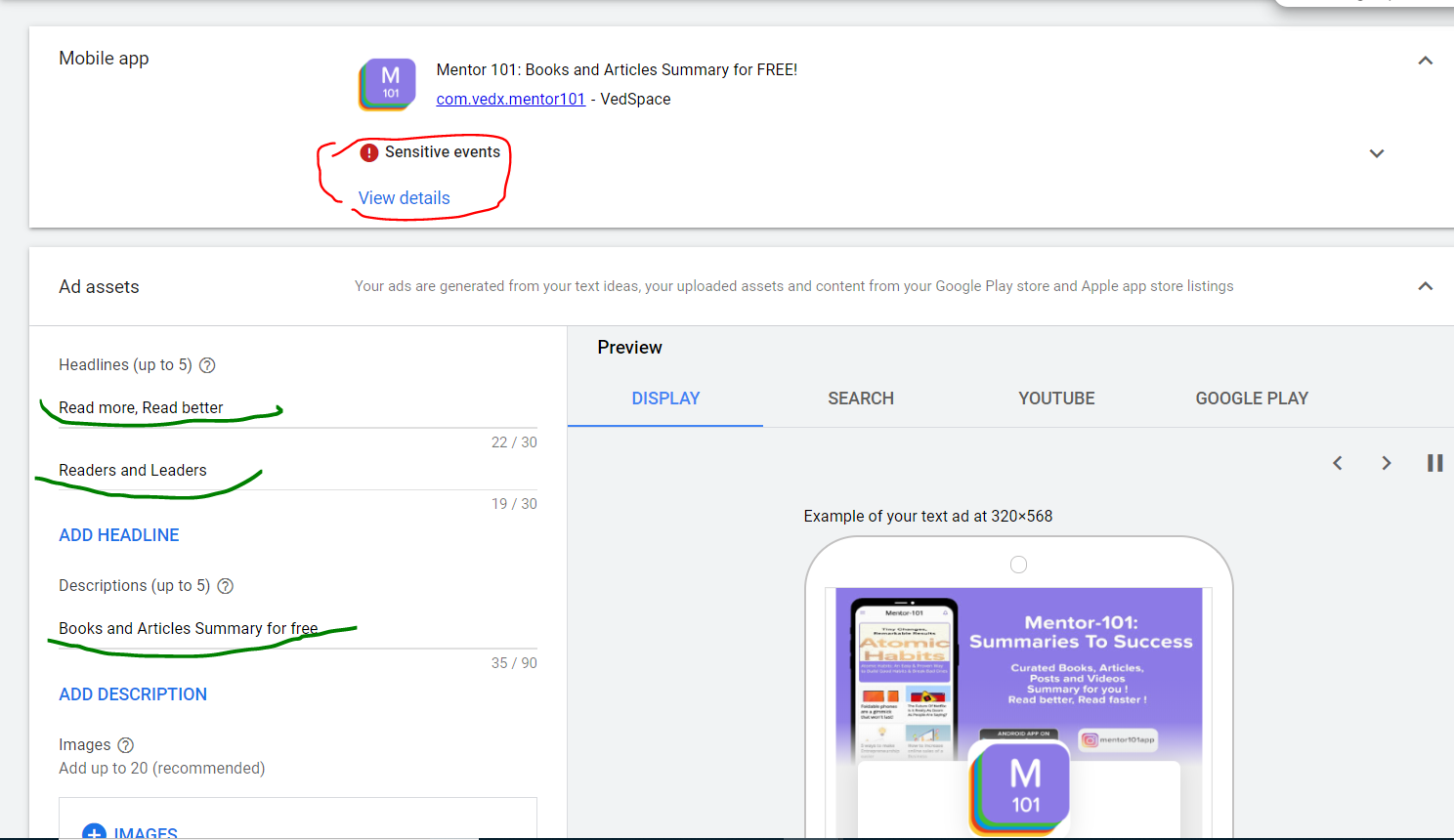 My Ad was disapproved for no reason (Sensitive events) - Google Ads ...