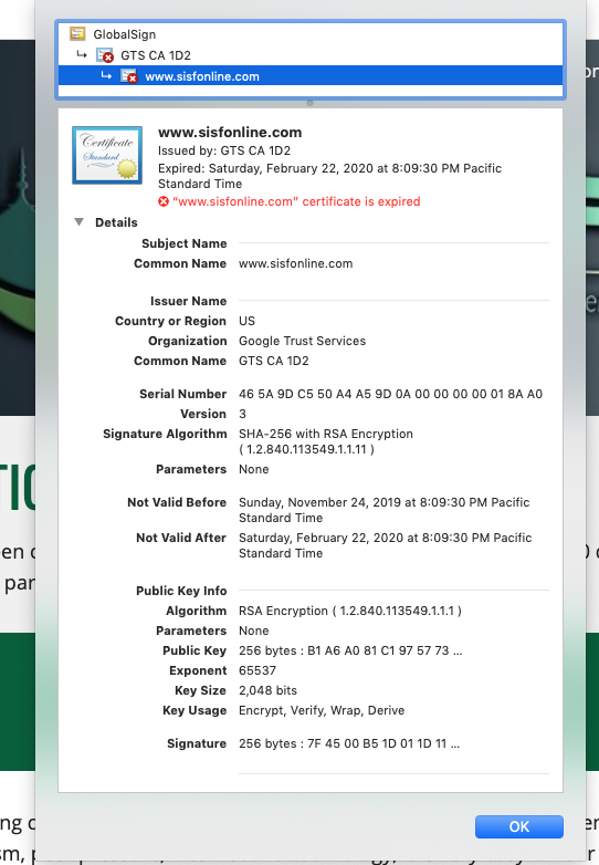 Privacy error on Google Sites created website - Sites Community