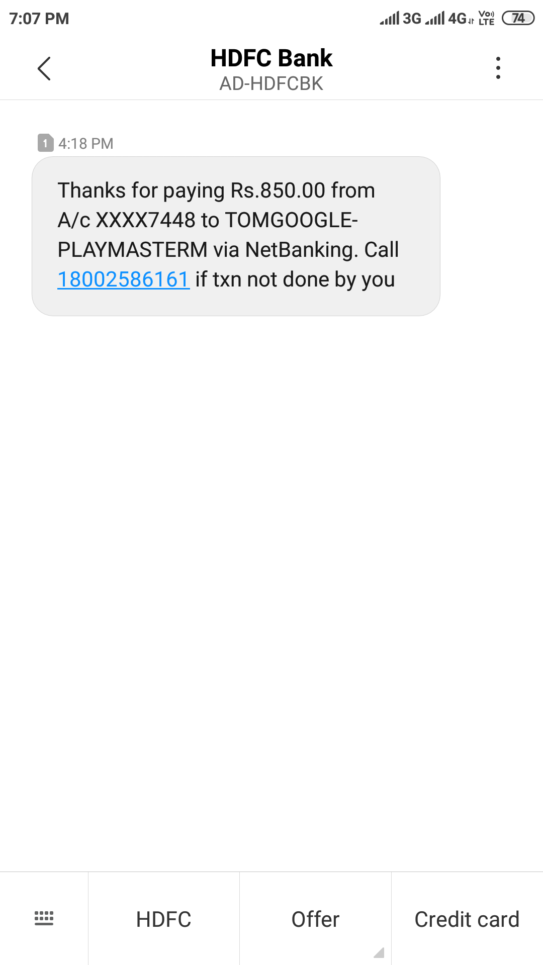 My money debited to Tomgoogleplaymasterm when purchasing the course in ...