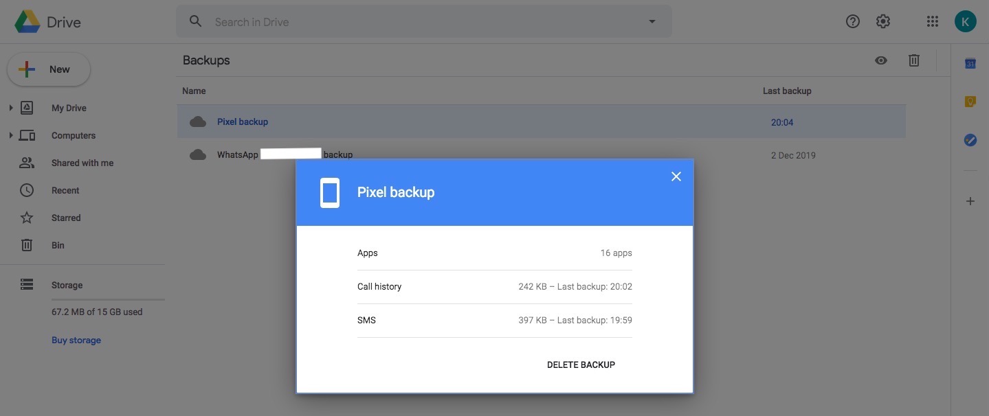 Backup not found error on Google Pixel when restoring after reset ...