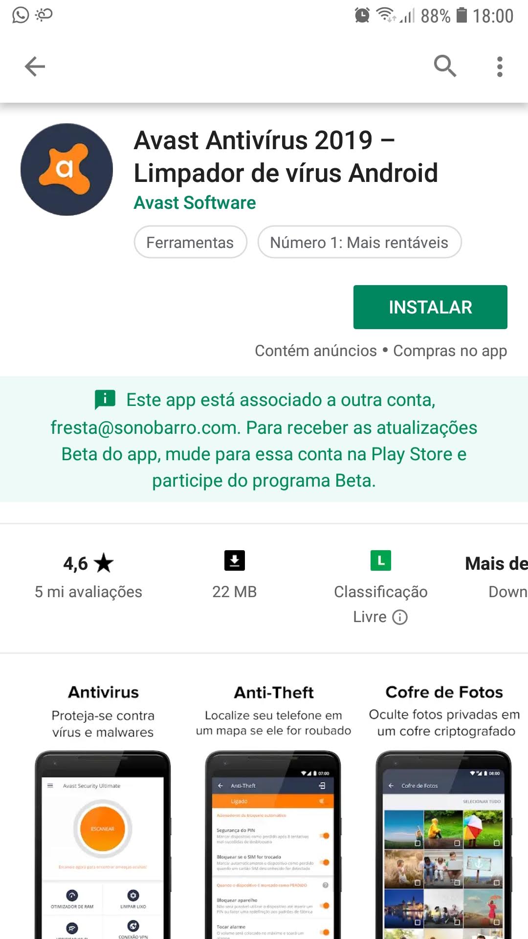 This app is associated with another account ... how to solve it ...