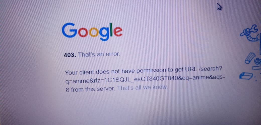 403 that's an error - Comunidad de Google Drive