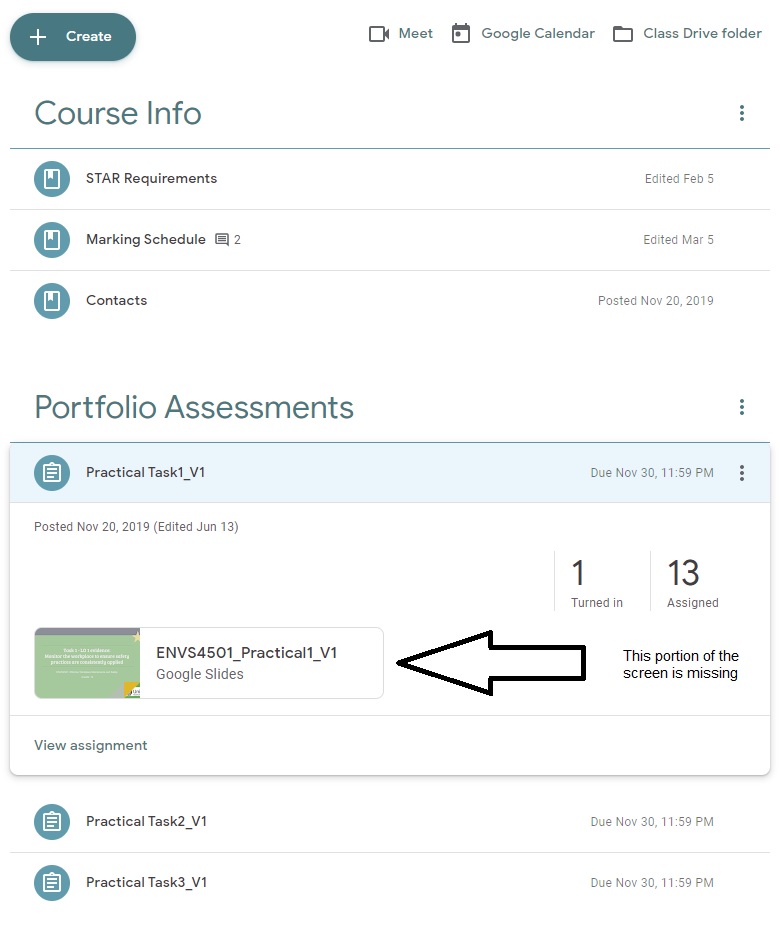 Missing Assessment L inks In Google Classroom Google Classroom Community