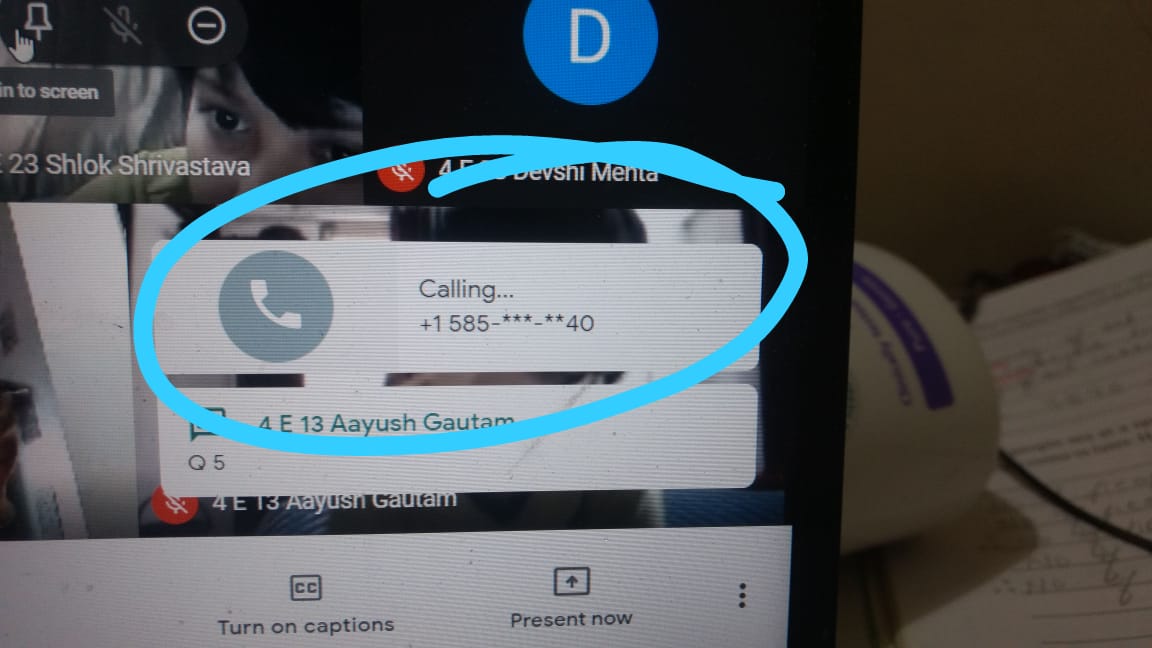 Calls coming in during meet. - Google Meet Community