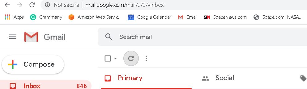 Why is Gmail showing insecure Https connection - Gmail Community