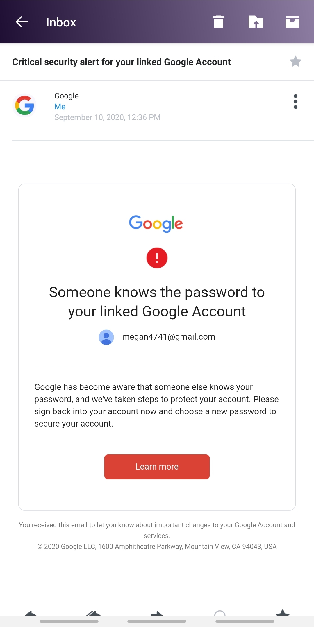  Someone Knows The Password To Your Linked Google Account And I Cannot 