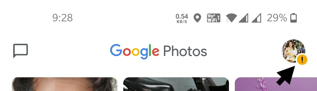 I GOT AN EXCLAMATION MARK ON MY GOOGLE PHOTOS TAG.I CAN'T FIND THE ...