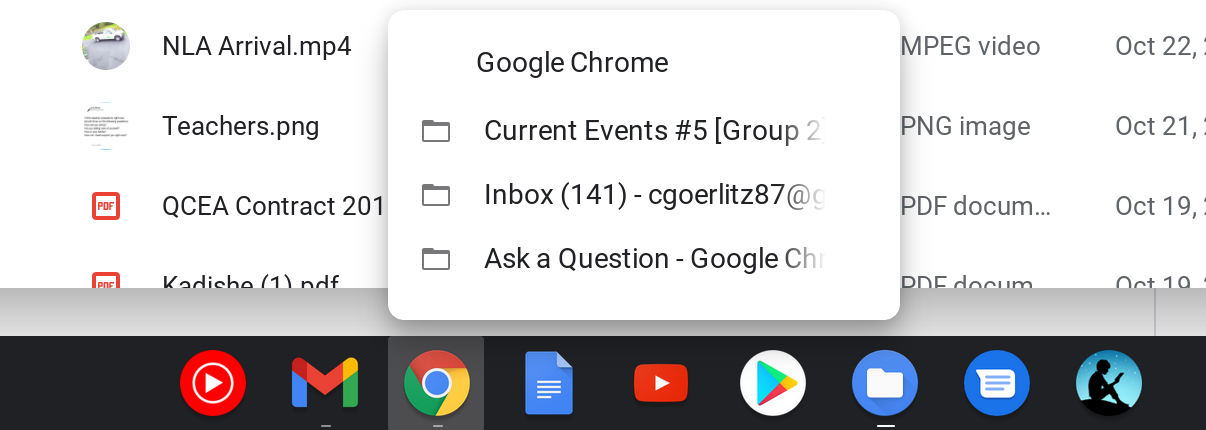 2 Google Chrome icons pinned to the task bar; - Google Chrome Community