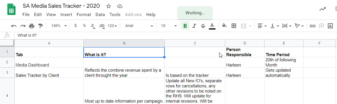 Google docs client tracker - earhohpa