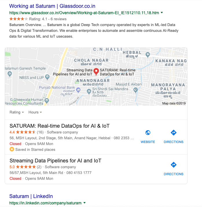 Once we type our company name in google search it shows two Google My ...