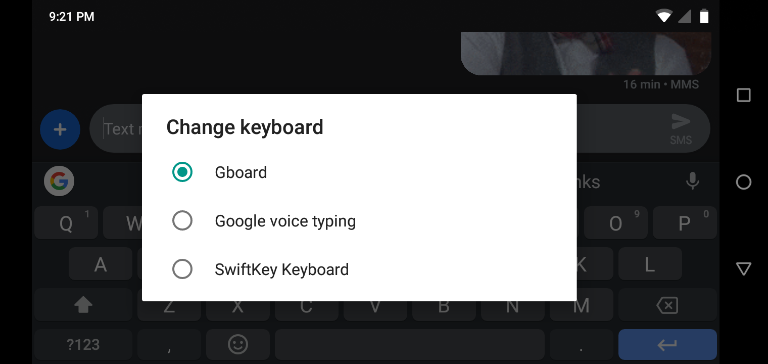 Can't see what I'm typing in landscape mode - Google Messages Community