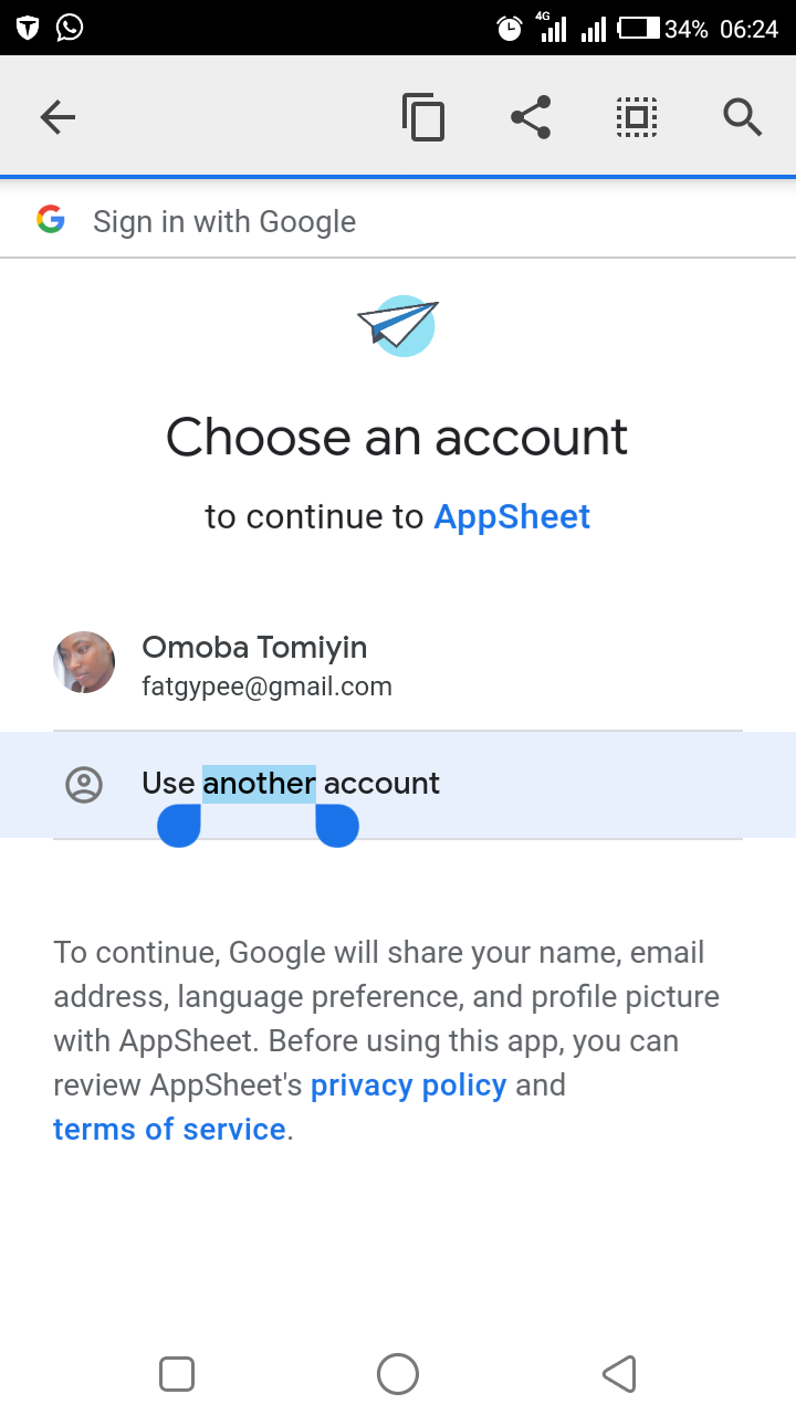 I Want To Add Another Existing Account Using Google And I Can t Forgot