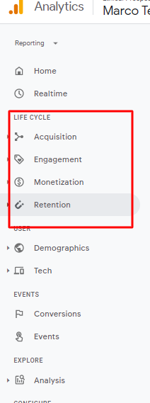 How can transfer LIFE CYCLE to REPORT in analytics overview? - Google ...