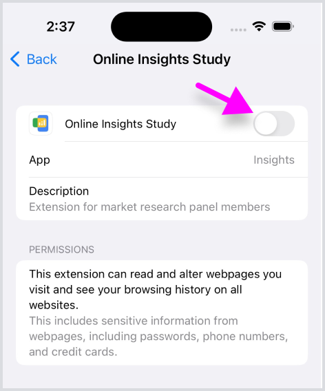 Browser extensions - Online Insights Study Help