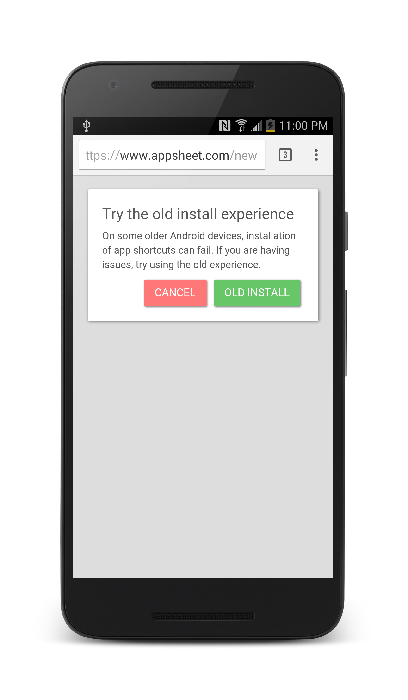 Deploy from an install link - AppSheet Help