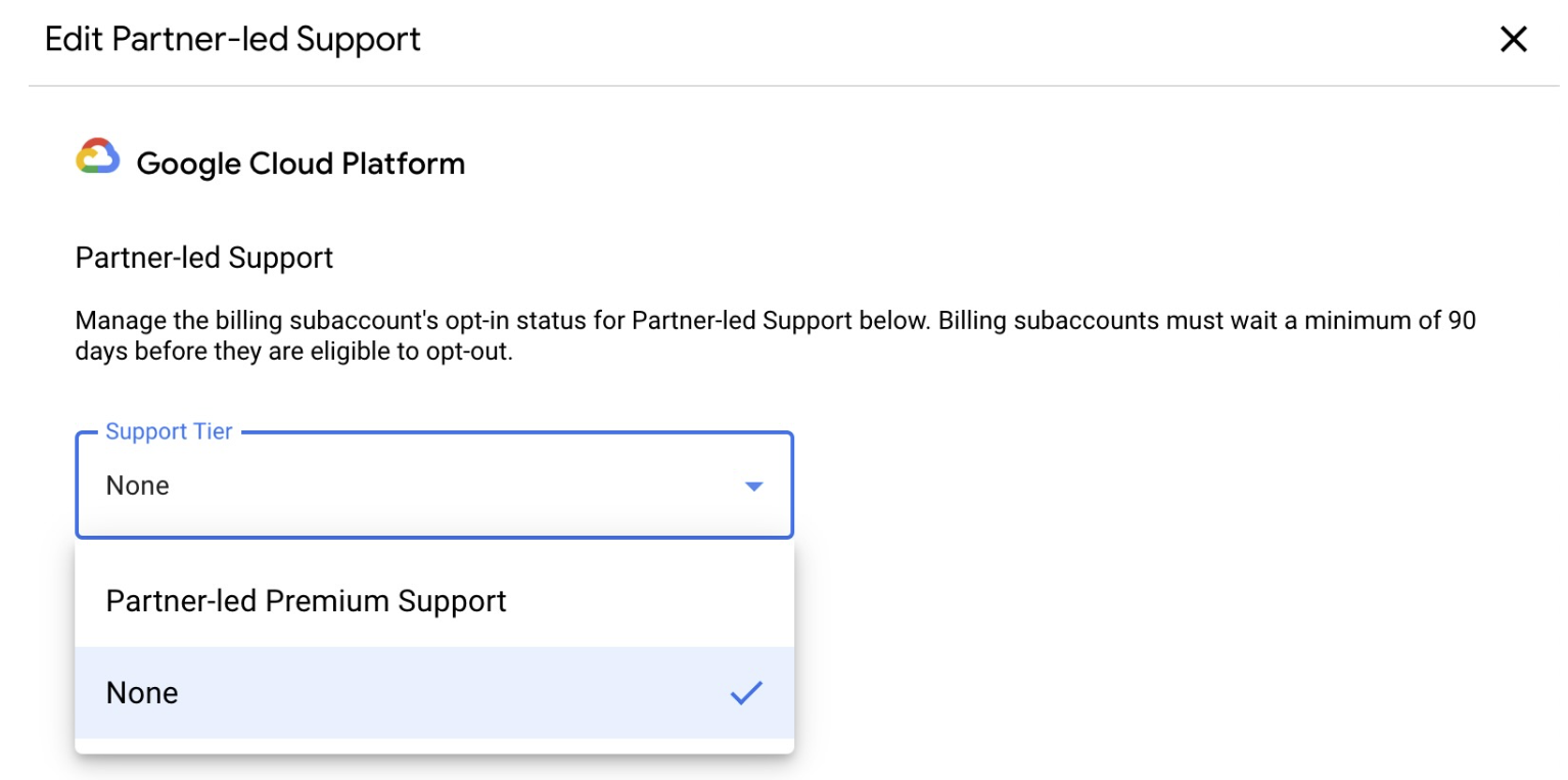Manage Partner-led Support subscriptions in the Partner Sales Console ...