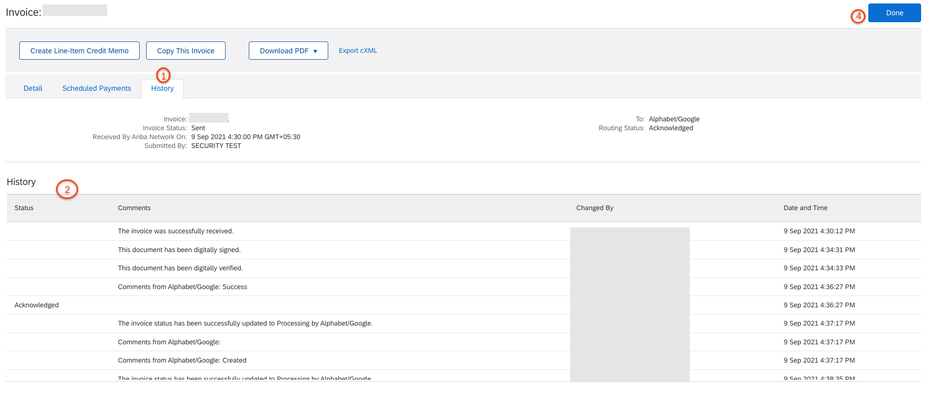 How to review invoice history - Alphabet/Google Suppliers Help