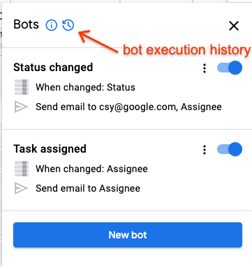 Bot action: Execute Apps Script function - Tables Help Center