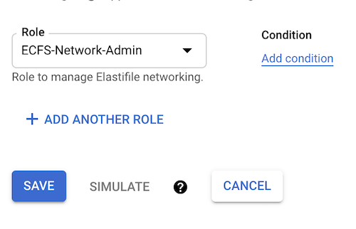 Deploy Elastifile Cloud file system using custom roles - Elastifile Help