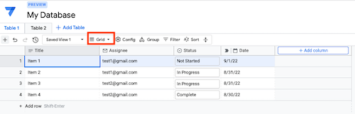 Configure and save the view configuration - AppSheet Help