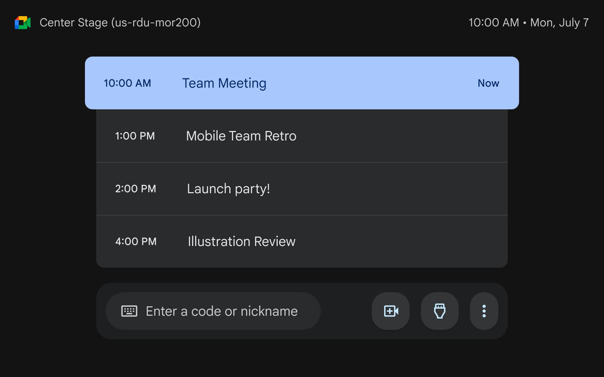 Try the new Google Meet Hardware touch controller UI - Google Meet Help
