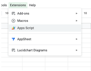 Update from Sheets -> Tables with Apps Script - Tables Help Center