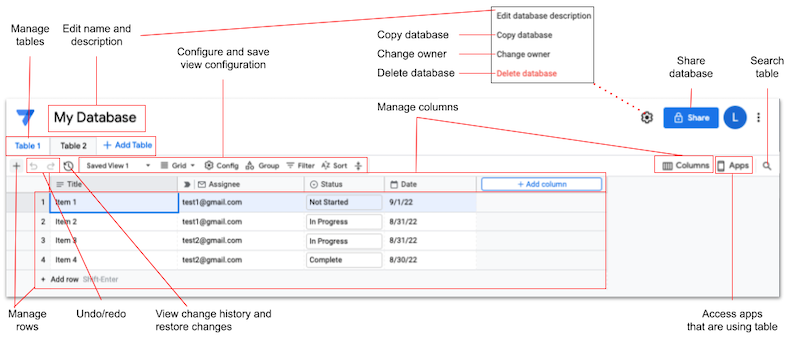 Explore the AppSheet database editor - AppSheet Help Explore the AppSheet database editor - AppSheet Help