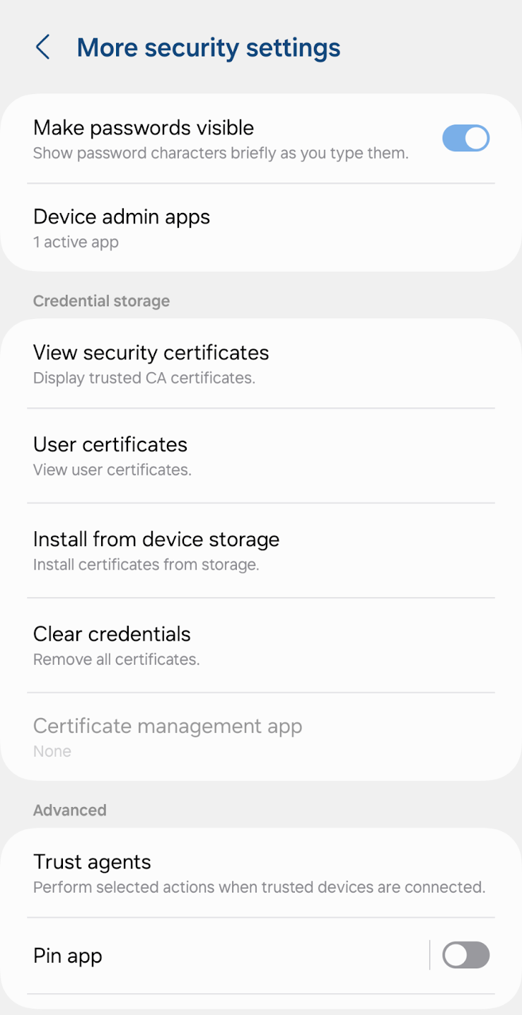 Install ResearchMeter VPN - Android - Device Usage Study Help