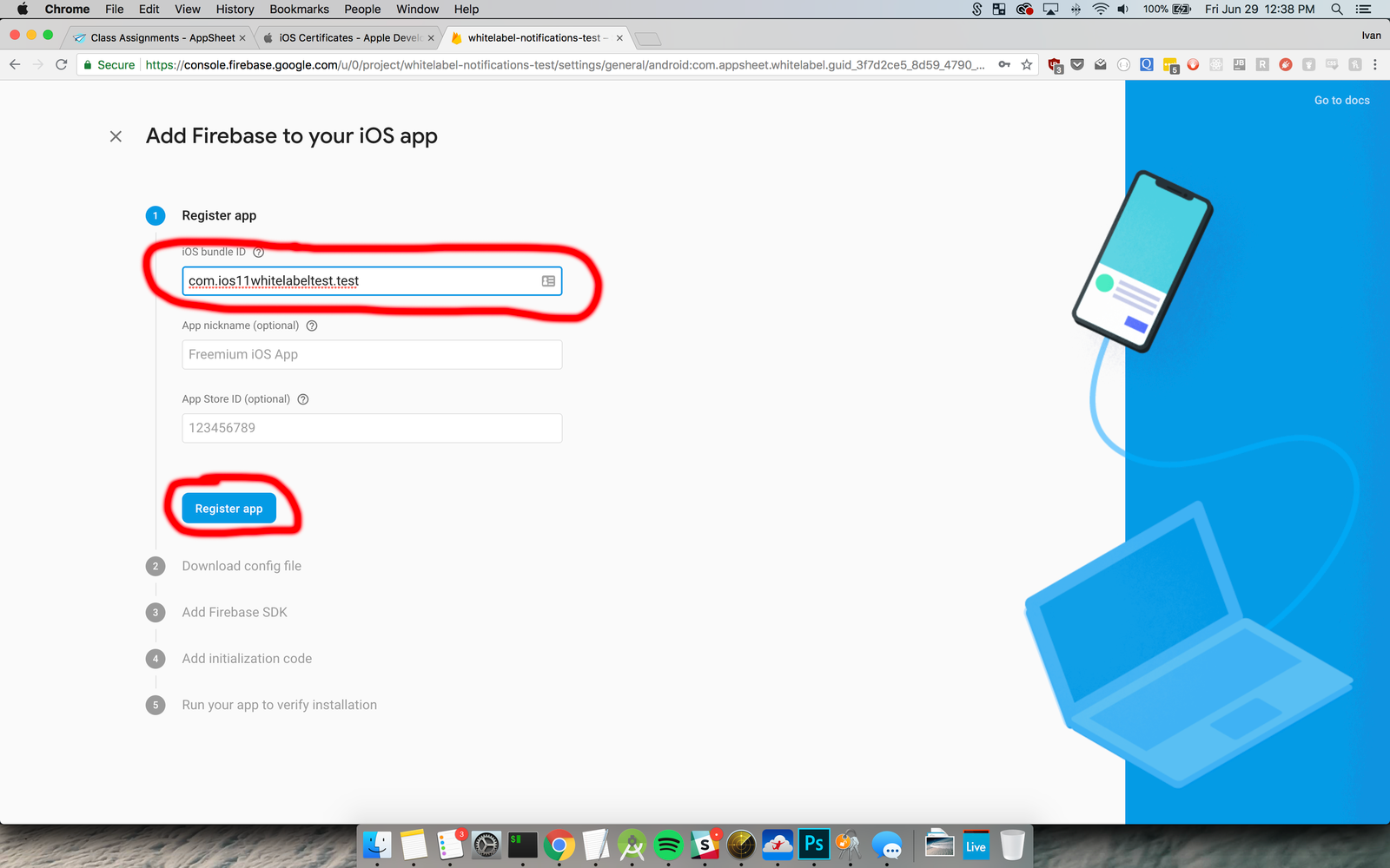 Enable push notifications in iOS white label apps - AppSheet Help