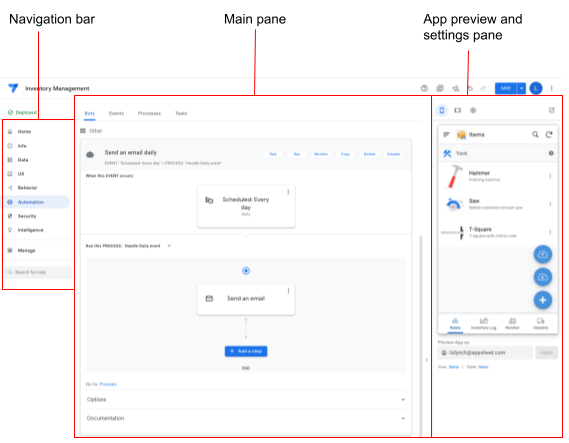 Explore the AppSheet app editor - AppSheet Help