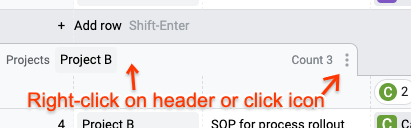 Summary rows - Tables Help Center
