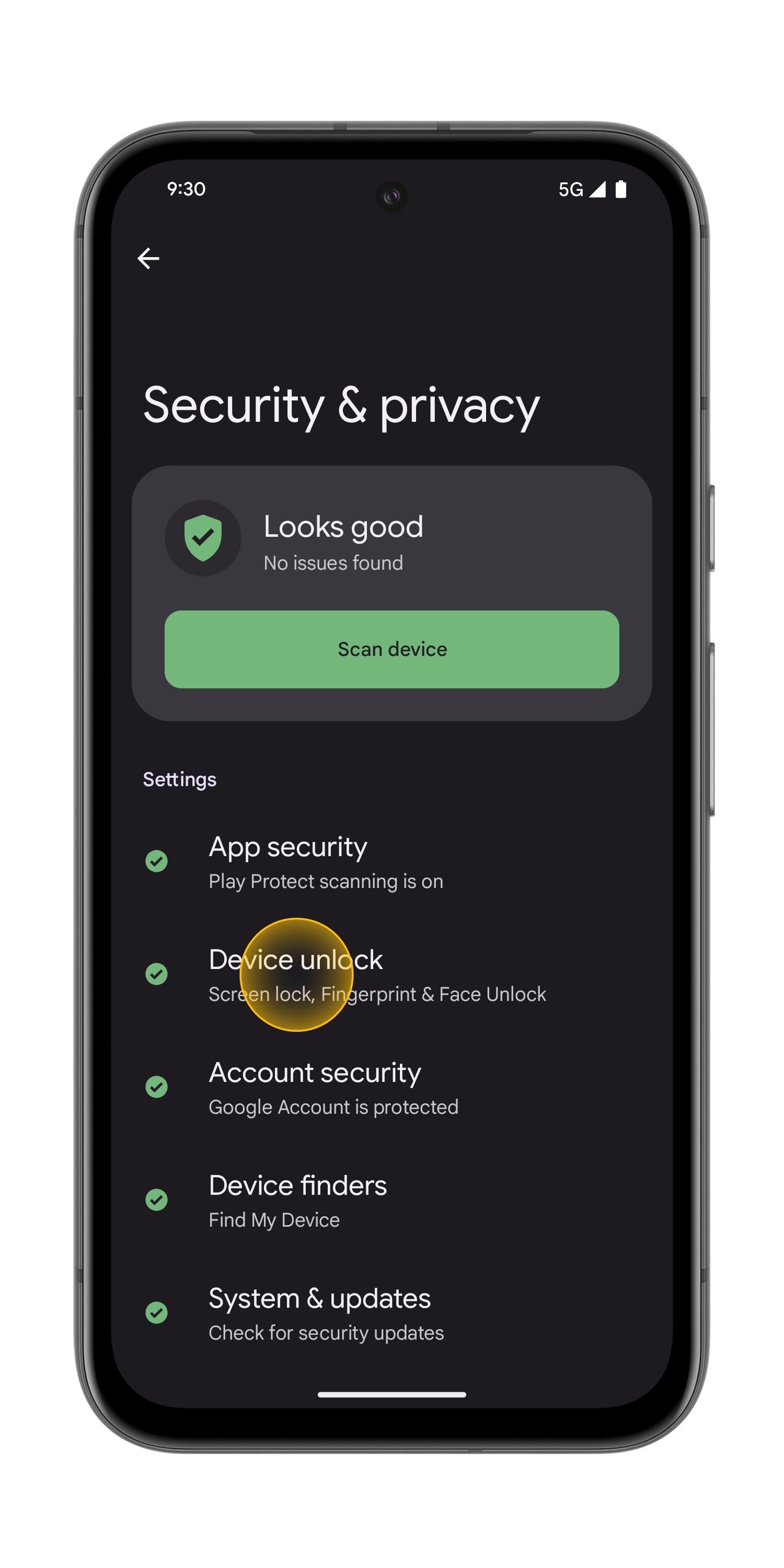 Set up Face Unlock - Pixel Phone Help