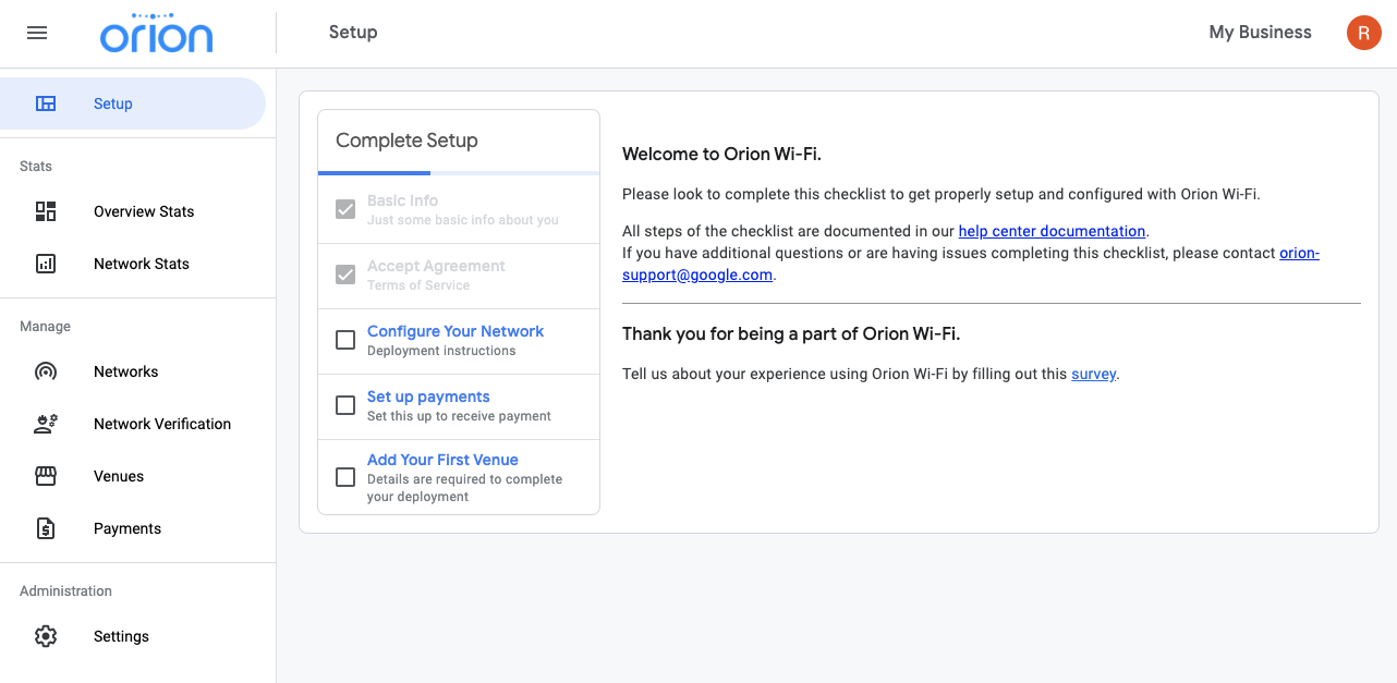 Create an Orion account - Orion Wi-Fi Help