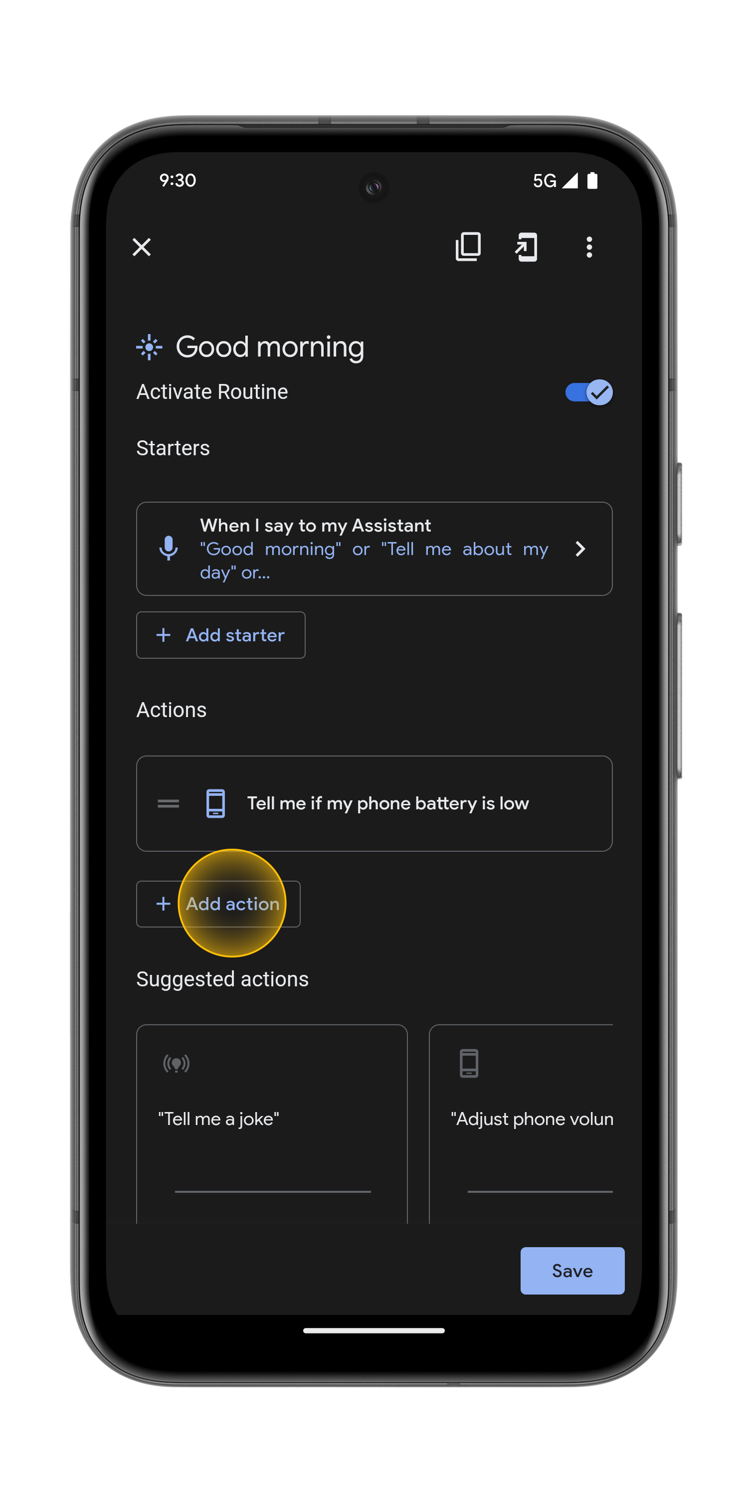Set up a routine on your Pixel phone - Pixel Phone Help