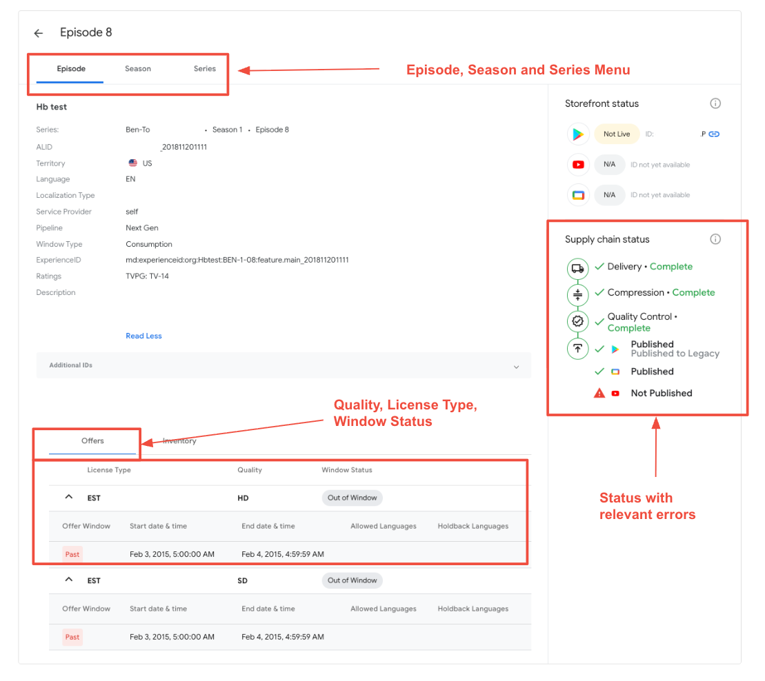 Check your title’s status on the Orders Page - Movies and TV Partner Help