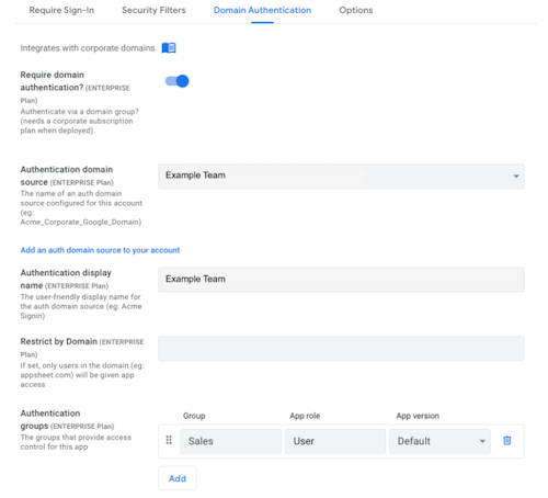 Domain integration: The Essentials - AppSheet Help