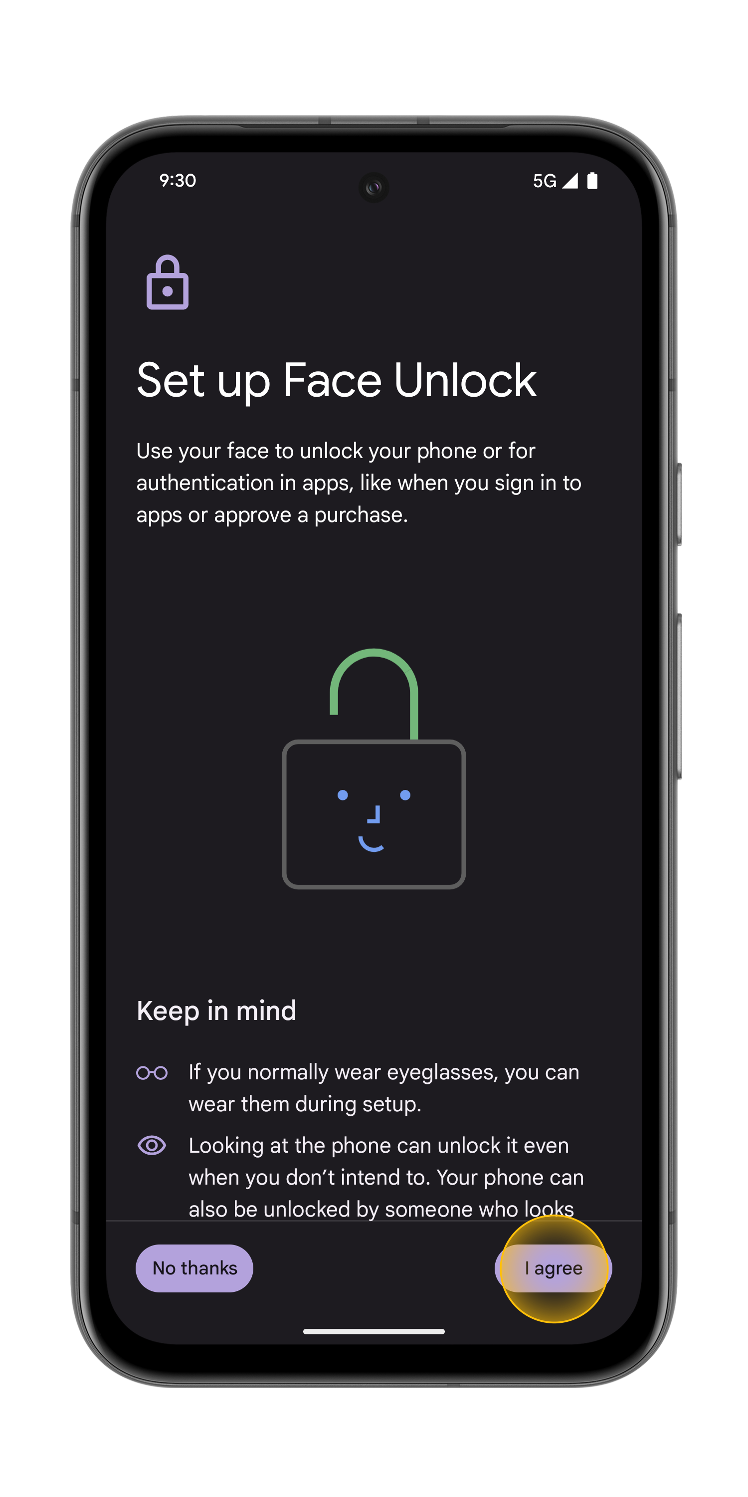 Set up Face Unlock - Pixel Phone Help