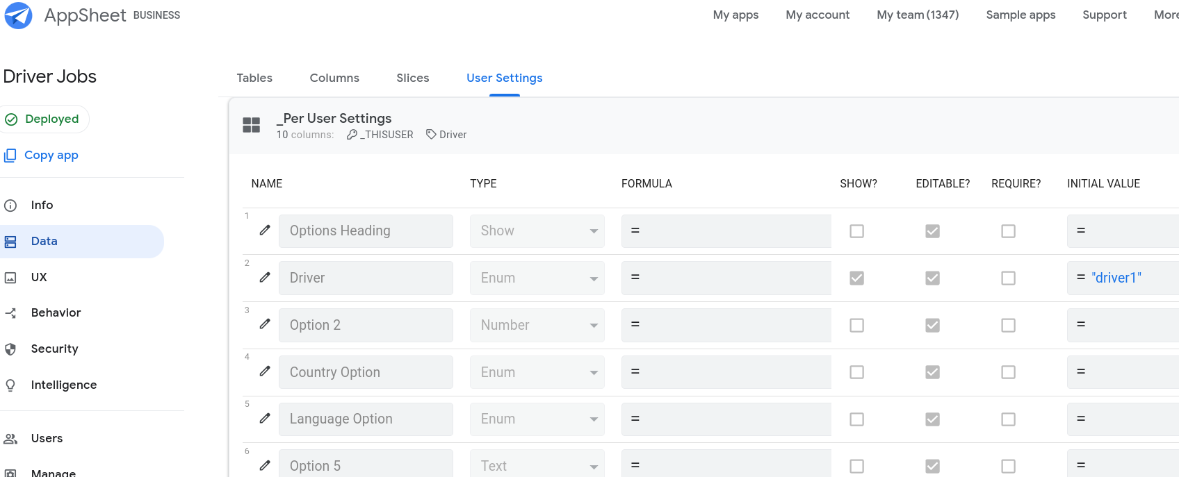 User Settings: The Essentials - AppSheet Help