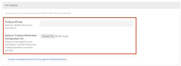 Enable push notifications in Android branded apps - AppSheet Help