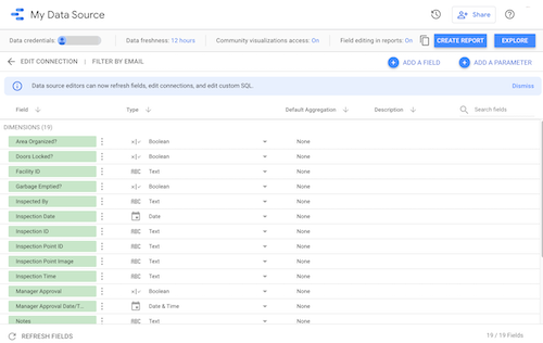Quick start: Visualize your app data using Data Studio - AppSheet Help