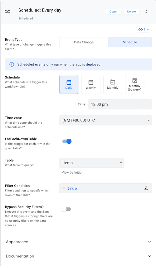 Events: The Essentials - AppSheet Help