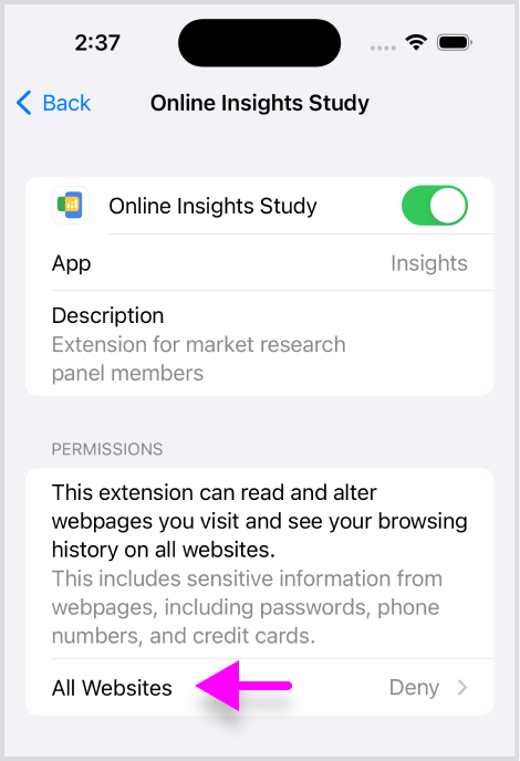 Browser extensions - Online Insights Study Help