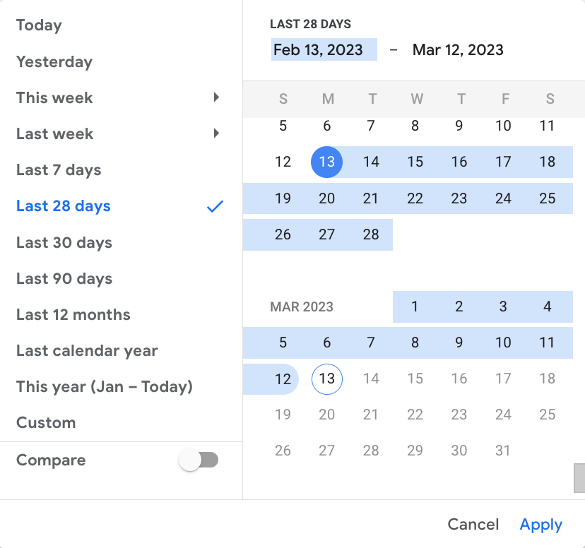 [GA4] Adjust the date range in a report - Analytics Help