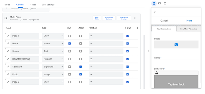 Capture signatures and drawings - AppSheet Help