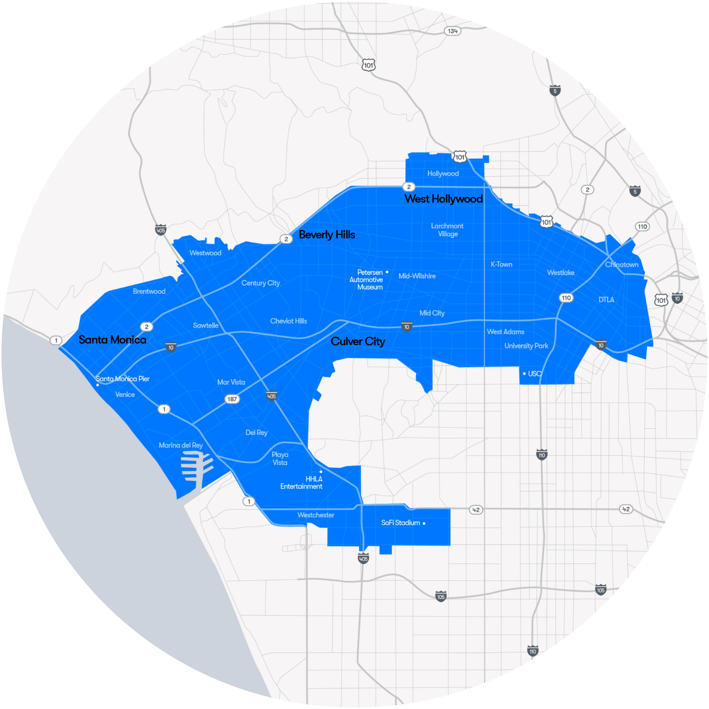 Service areas - Waymo One Help